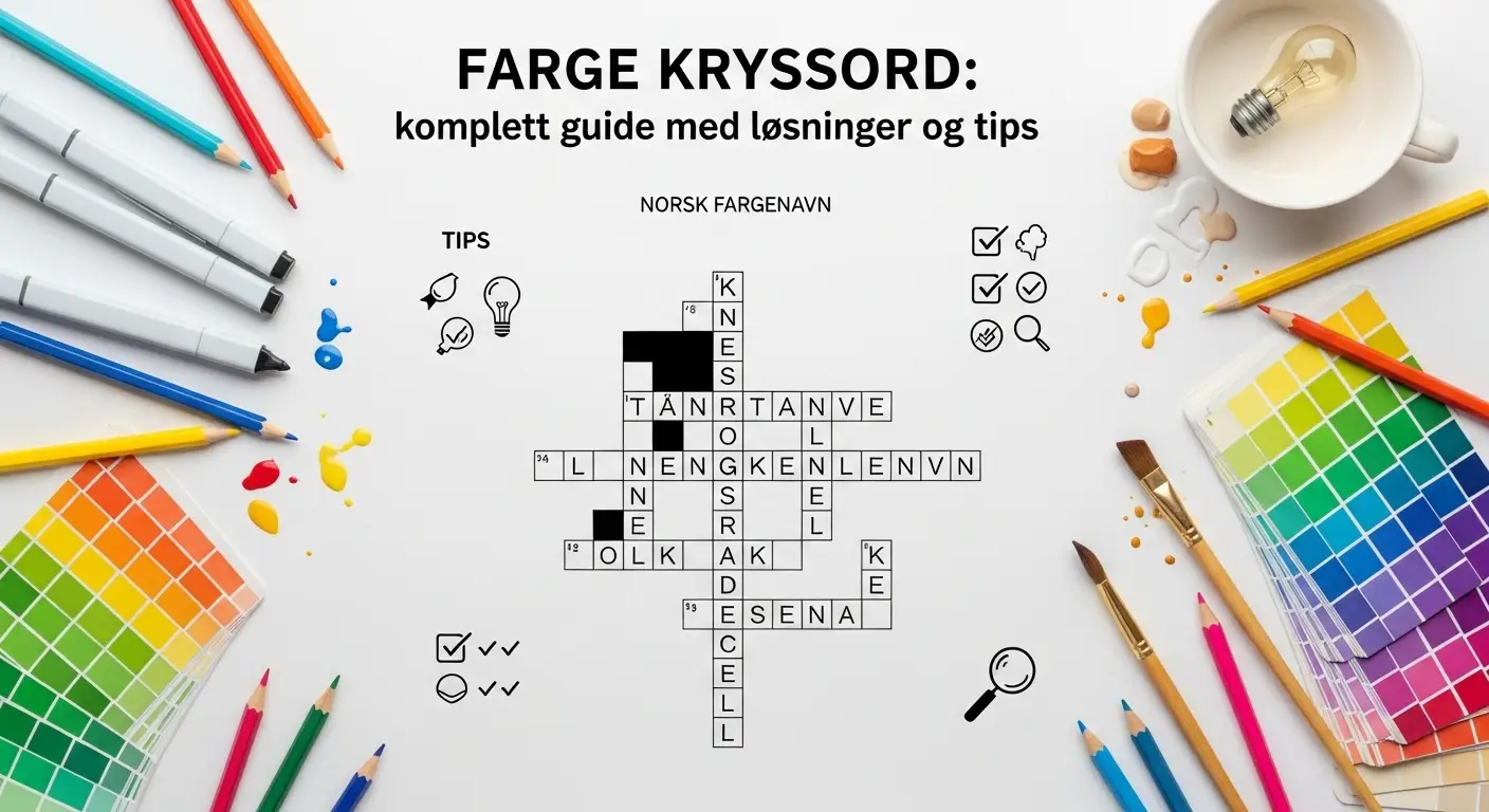 Farge Kryssord: Komplett Guide Med Løsninger Og Tips